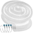 UNI PVC Dust Collection Hose 4" x 20', Puncture Resistant Clear PVC ...