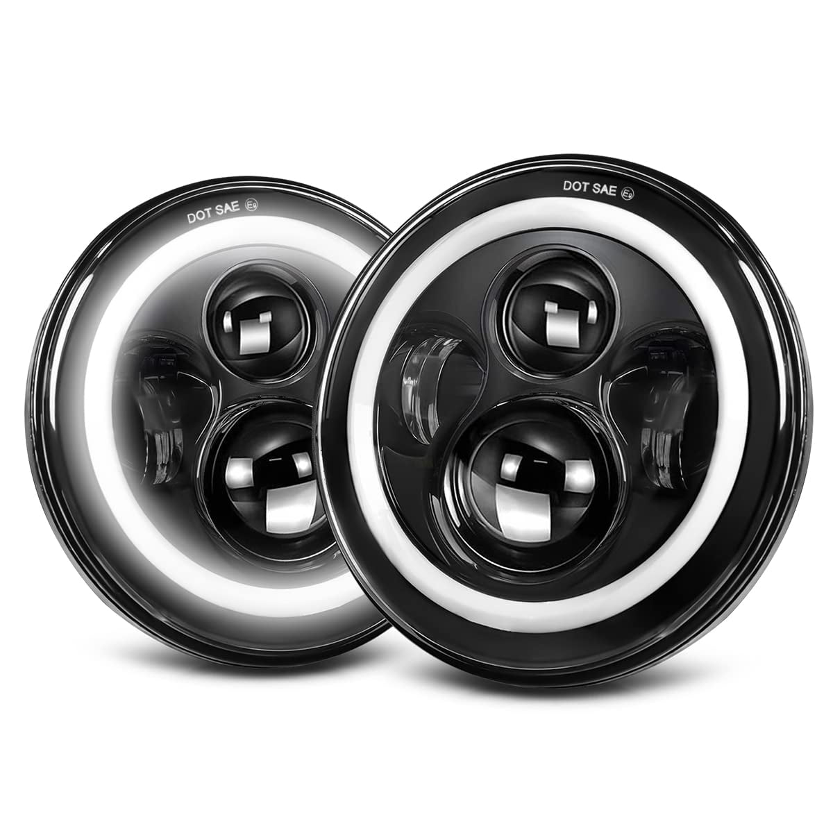 UNI-SHINE Projector 7 inch CM31 LED Headlight Round Compatible Jeep ...