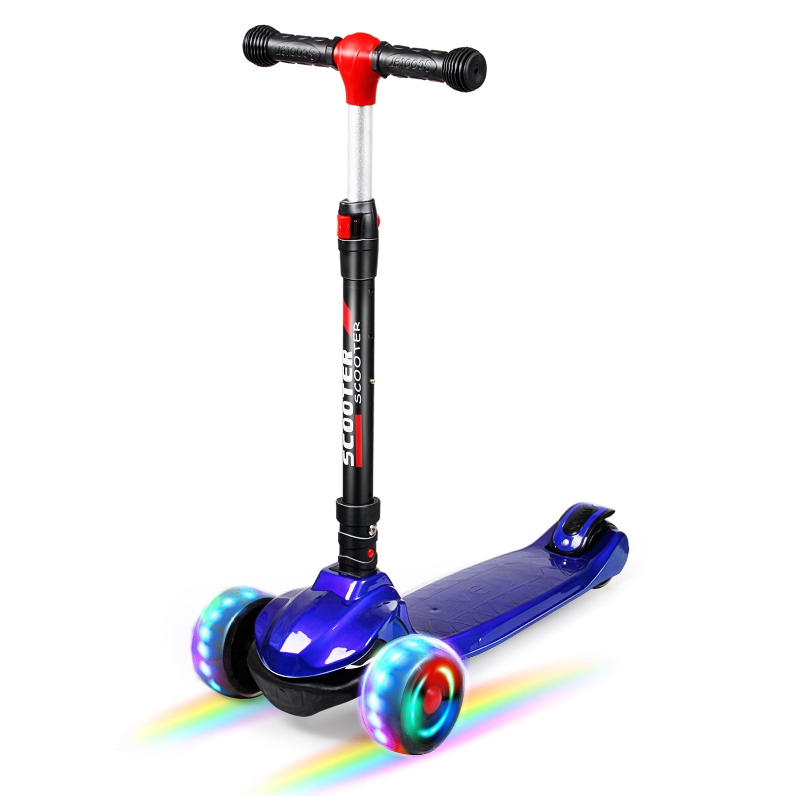 UNI-SUN 3 Wheel Scooter for Kids, Foldable Scooter with Light Up Wheels ...