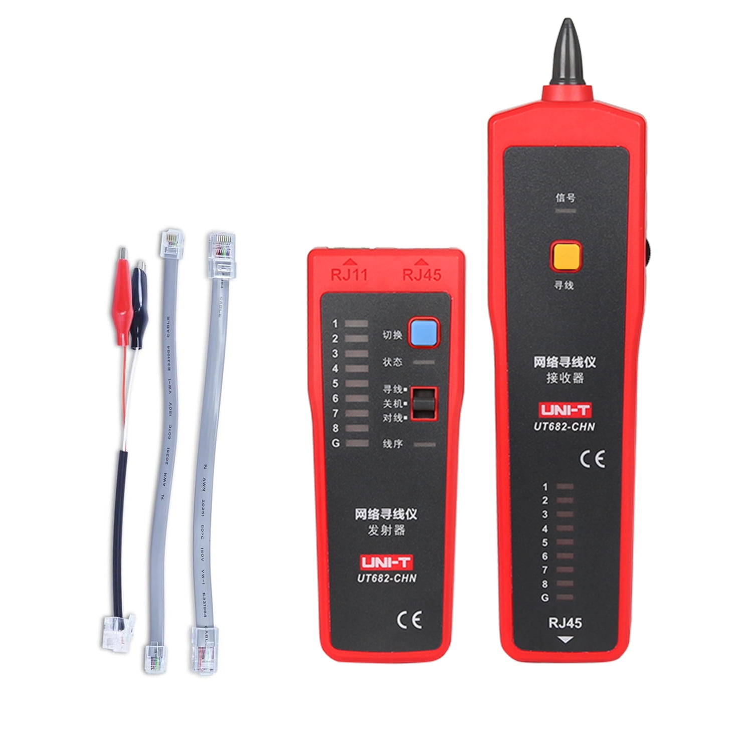 UNI-T Network Wire Tracker Tone Probe kit Tester Handheld Telephone ...