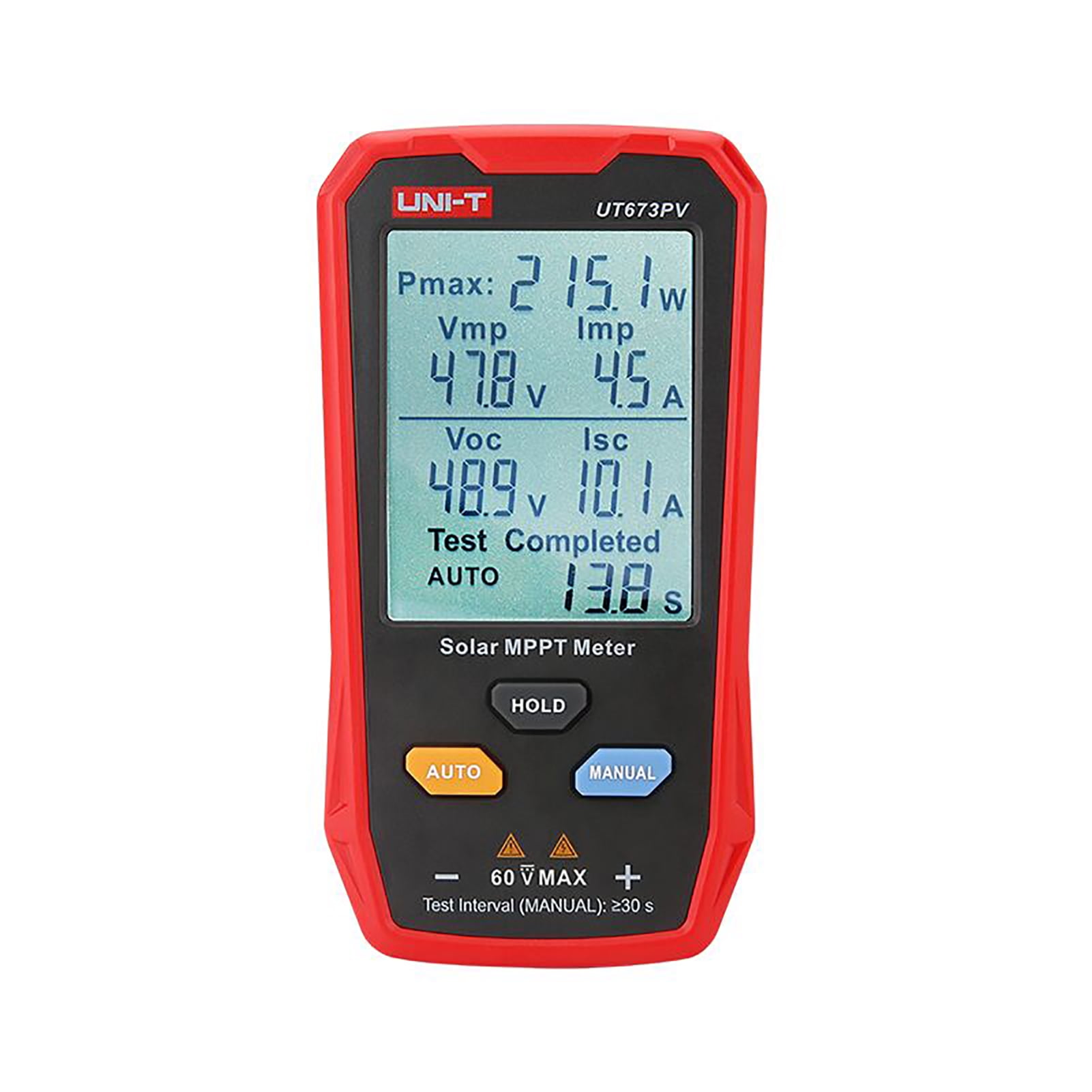 UNI T Solar Meter Photovoltaic Maximum Tester, UT673PV, Measure Peak ...