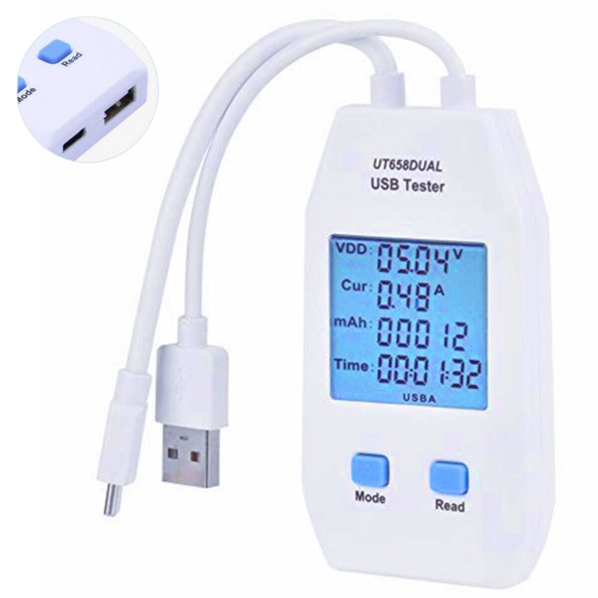 UNI-T USB Voltage Tester Electric Safety Voltmeter Amperemeter Charger ...