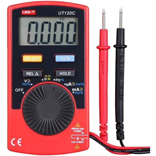 UNI-T UT120C Mini Digital Multimeter LCD Palm Size Auto Range ...