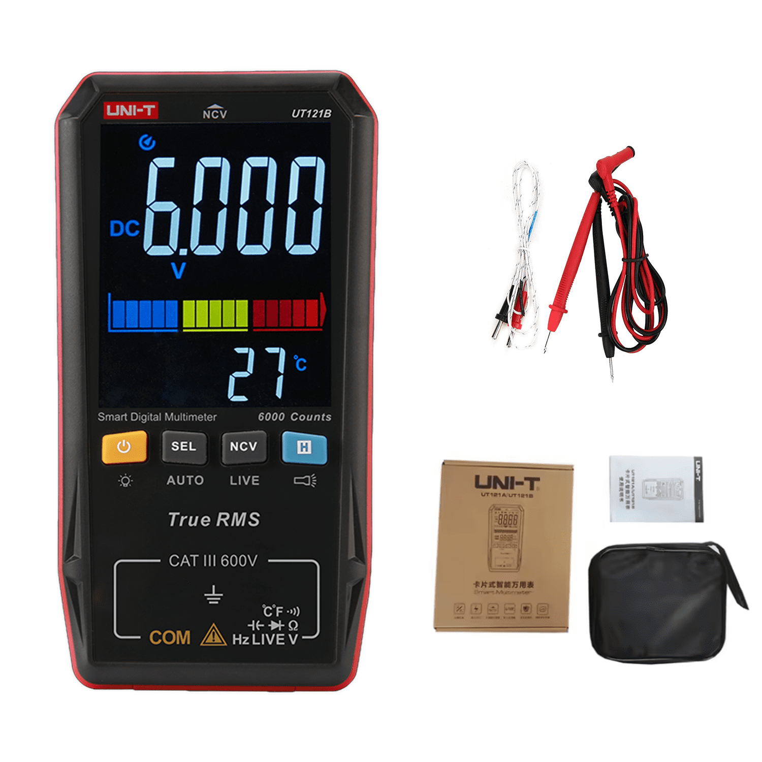 UNI-T UT121B Card Type Intelligent Digital Multimeter True RMS Voltage ...