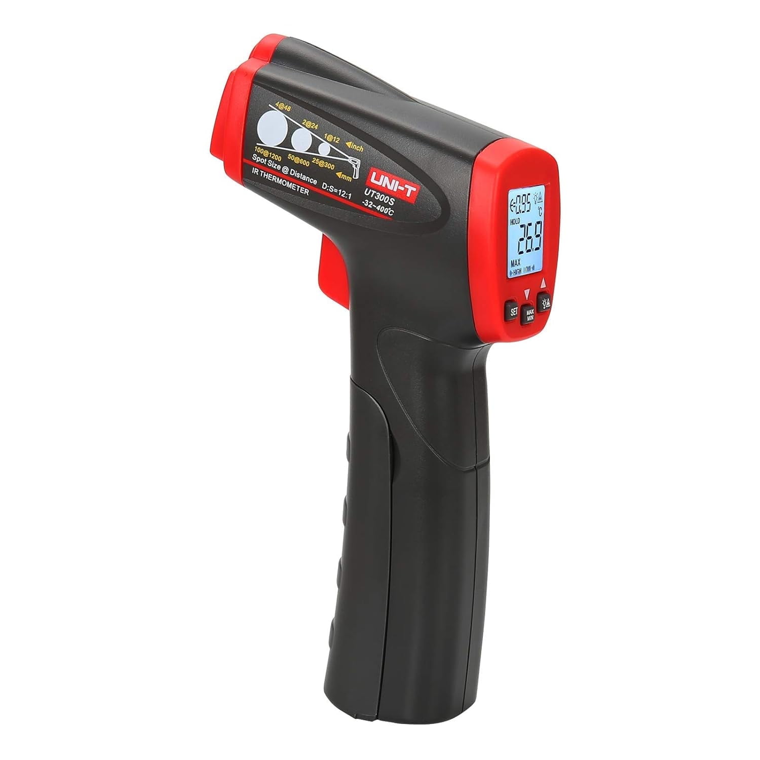 UNI-T UT300S Digital Infrared Thermometer -32°C～400°C Industrial Non ...