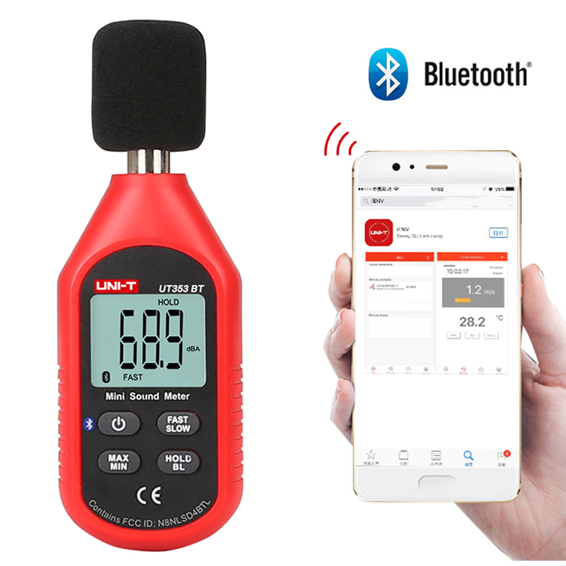 UNI-T UT353BT Mini Sound Level Meter/Bluetooth Communication LUX ...