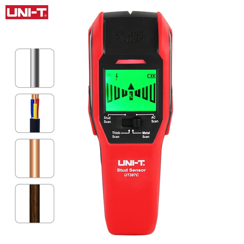 UNI-T UT387C Wall Scanner Metal Detector 4 in 1 AC Voltage Live Wire ...