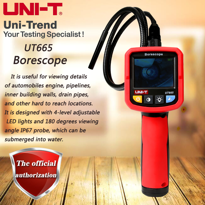 UNI-T UT665 Borescope; Automotive Inspection/Pipe/Air Conditioning ...