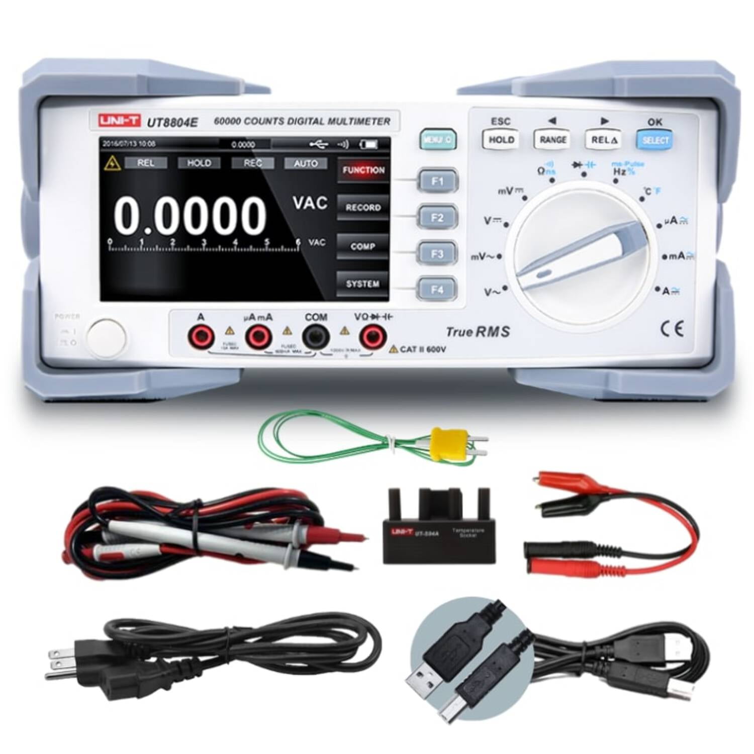UNI-T UT8804E 4.8 Digit Advanced-Series Benchtop Digital Multimeter ...