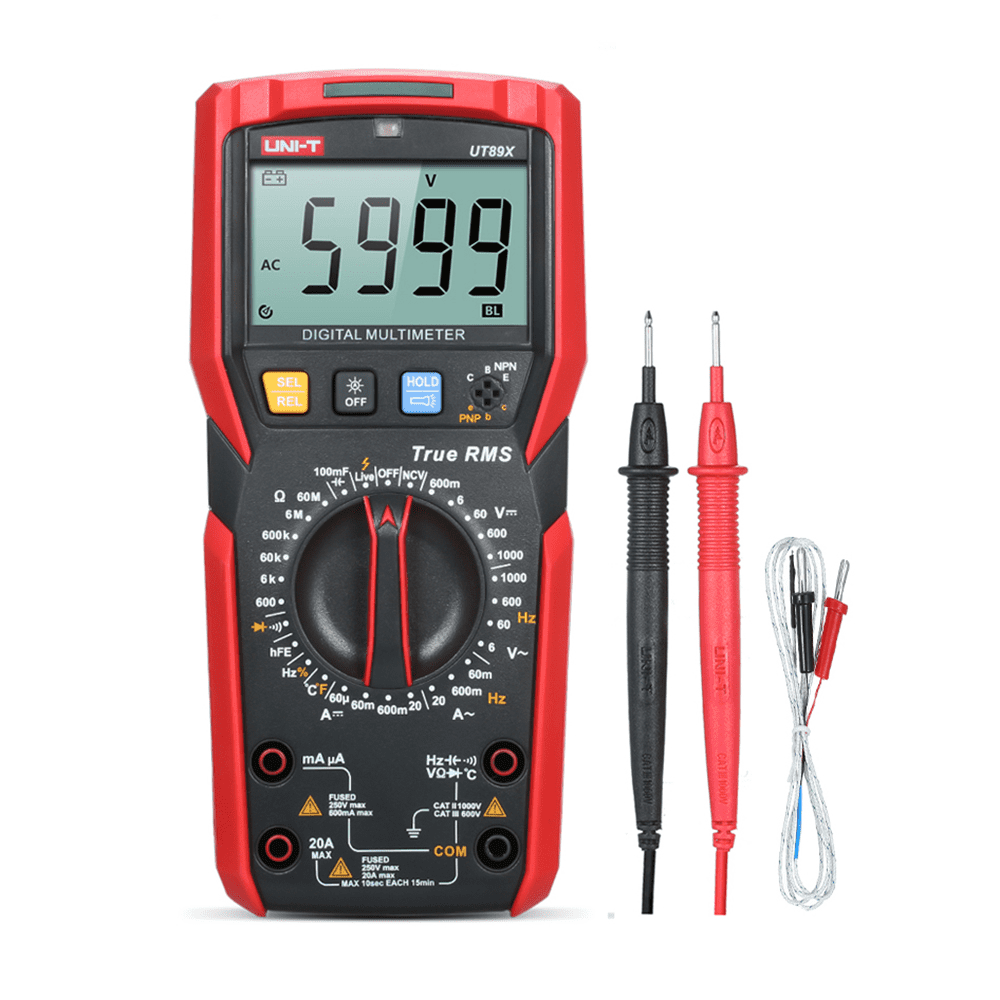 UNI-T UT89X Professional Digital Multimeter True RMS AC DC Current ...