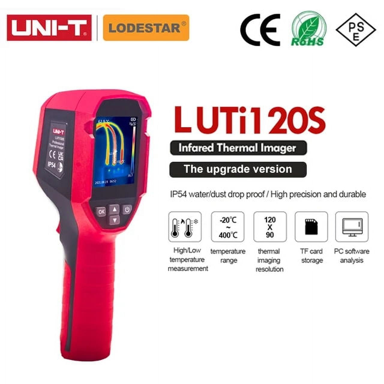 UNI-T UTi120S Infrared Thermal Imager Resolution 120 x 90 Handheld ...