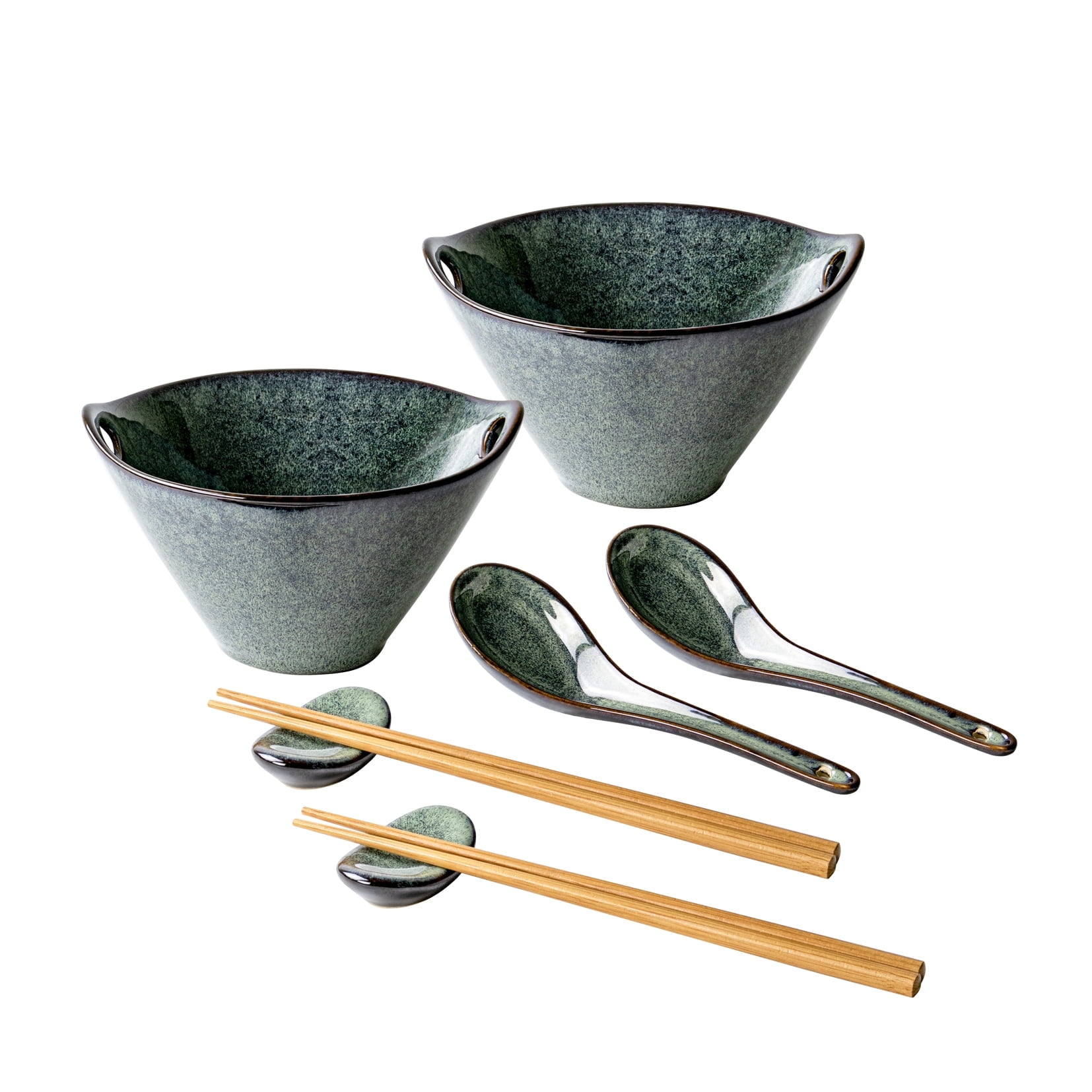 UNICASA Ceramic Japanese Noodle Ramen Bowls Set, 26 oz Set of 2 ...