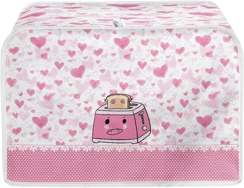 UNICEU Coffee Pattern Toaster Cover, Quilted Toaster Cover Fits for ...