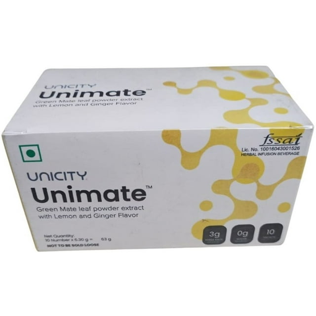 Unicity Unimate Lemon Ginger Sachets - Aromatic Essence (Pack of 10 ...