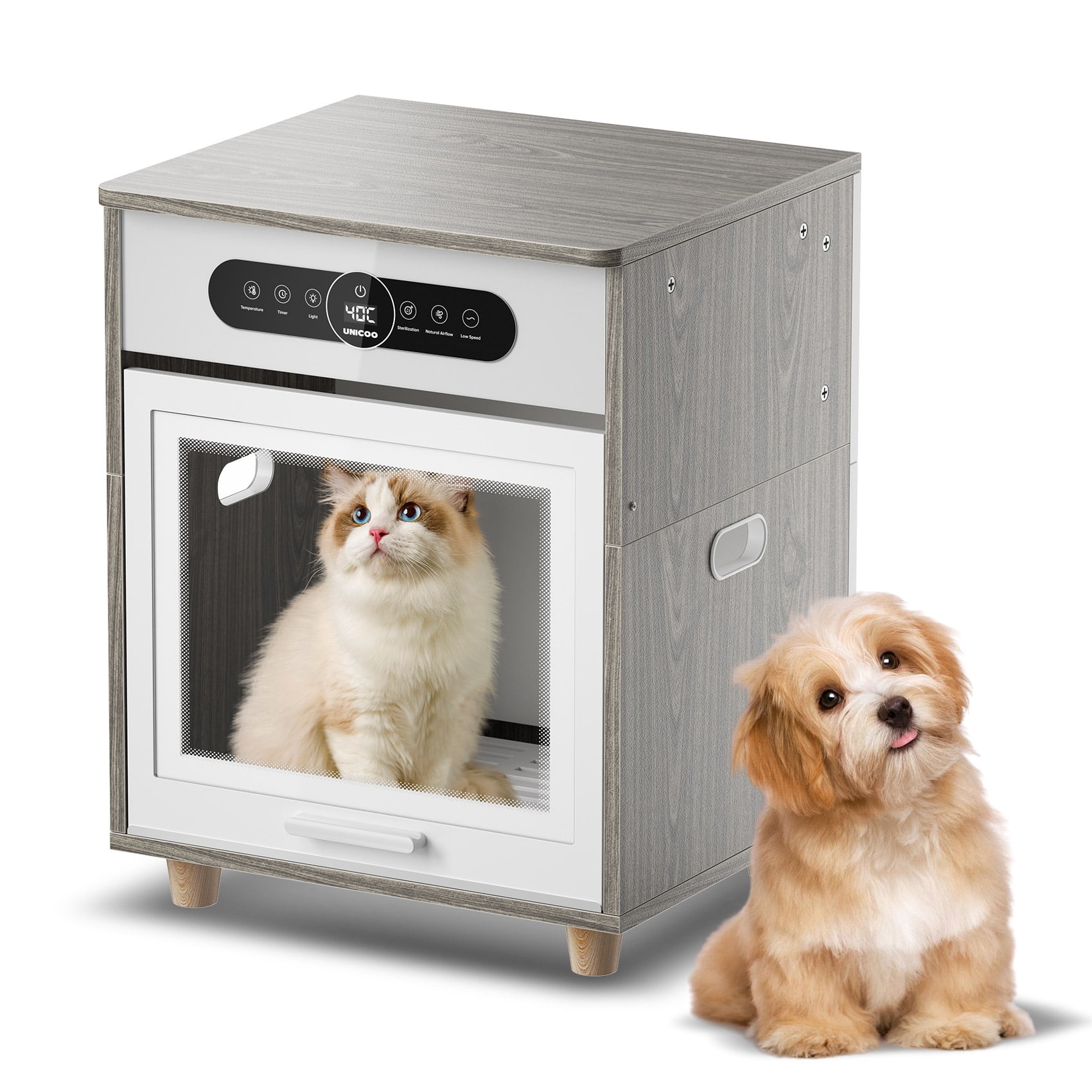 UNICOO® 3-in-1 Automatic Pet Drying Box, Grooming Dryer, Multifunction ...