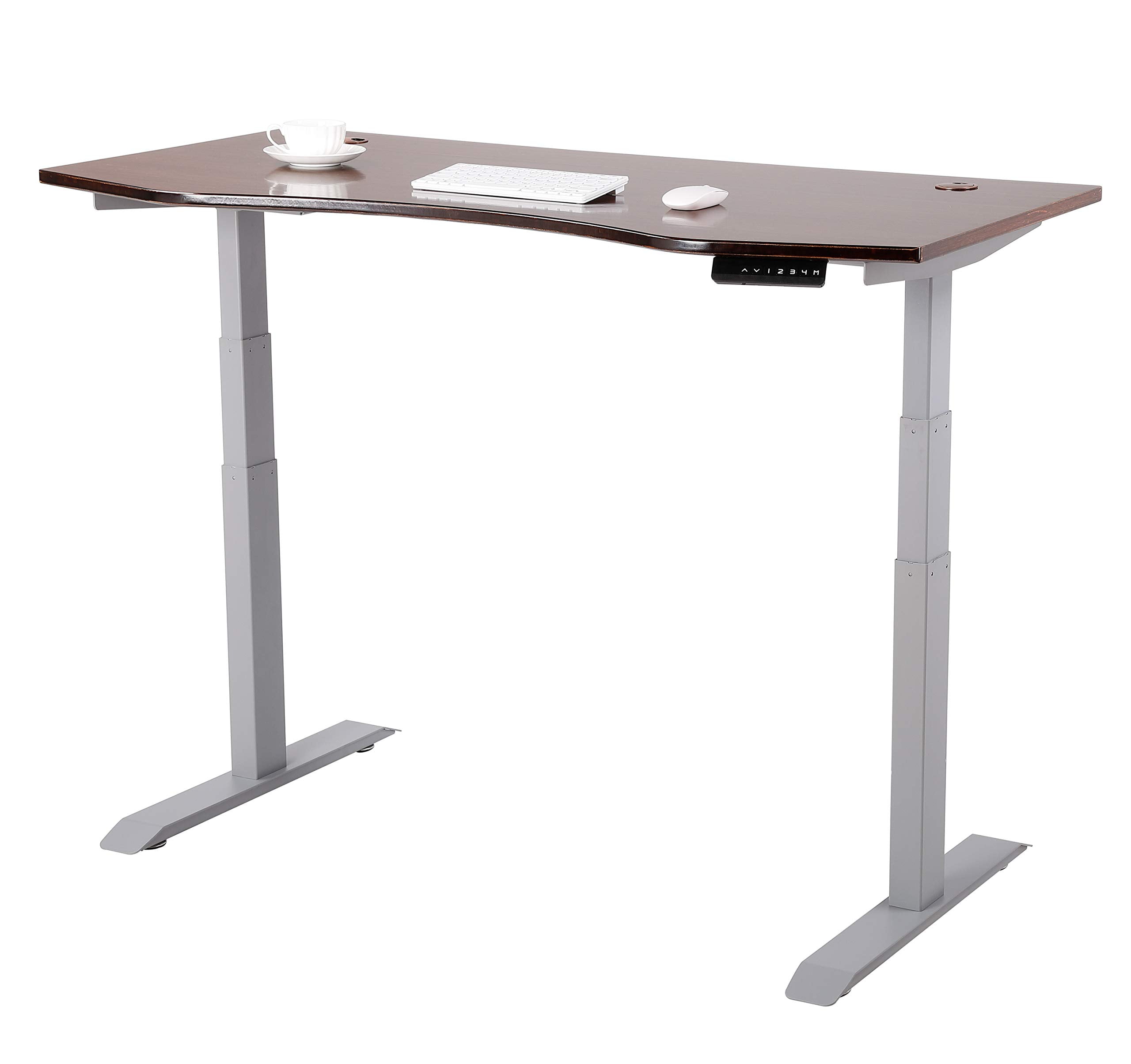 UNICOO® Electric Stand Up Desk Dual Motor, 3 Stage Up Lifting Legs with ...