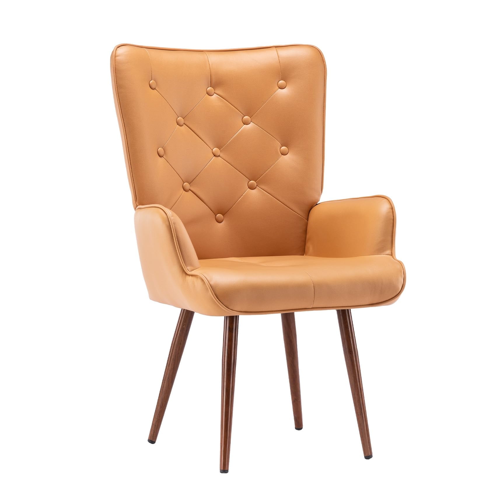 UNICOO High Wingback Living Room Chairs, Vintage Button Wingback Chair ...