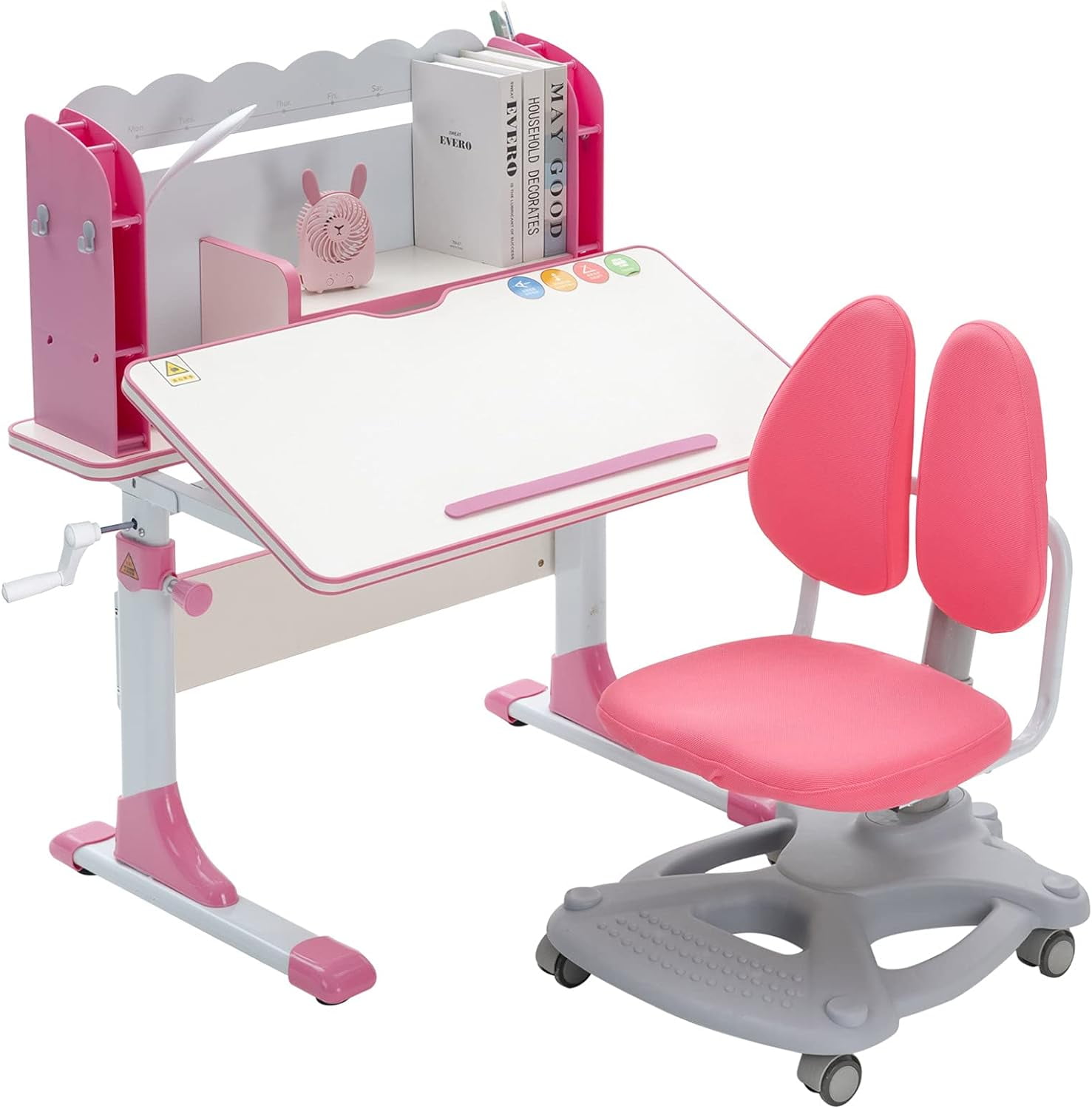 UNICOO® - Kids Desk with Chair Set, Height Adjustable Desk for Kids ...