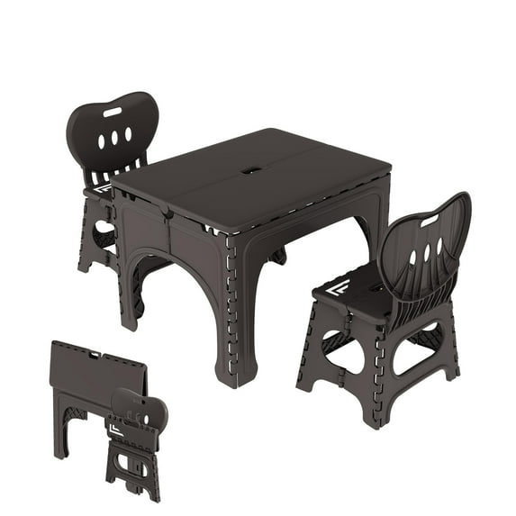 UNICOO® Kids Folding Table and Chairs Set, Compact Design, Kids Table ...