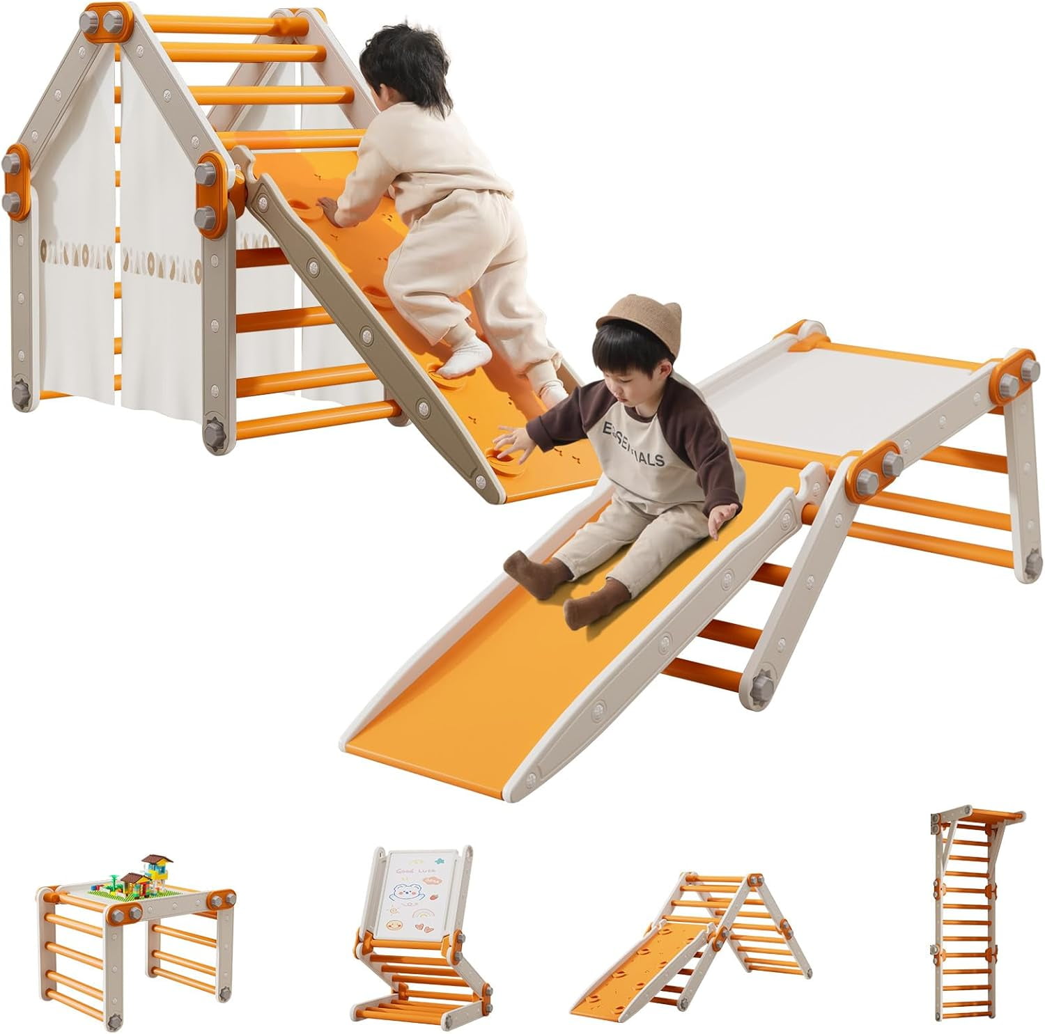 UNICOO® Kids Ultimate Convertable Climbing Frame Set, 12 ...