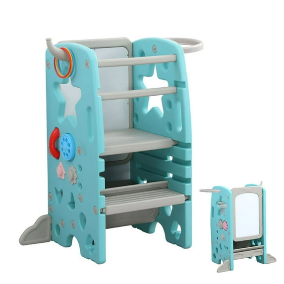UNICOO® Multifunctional Kids Step Stool with Double Safety Rails ...