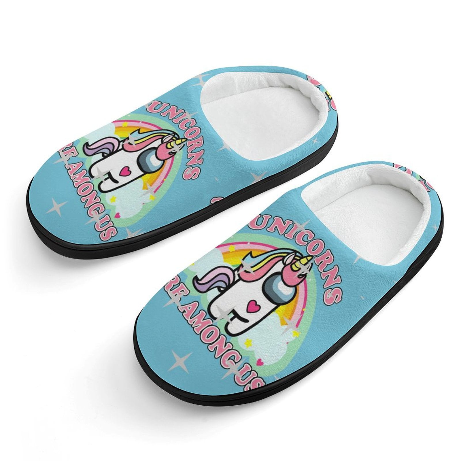 UNICORNS ARF AMONG US Imposter Crewmate Slippers for Kids Girls Boys ...
