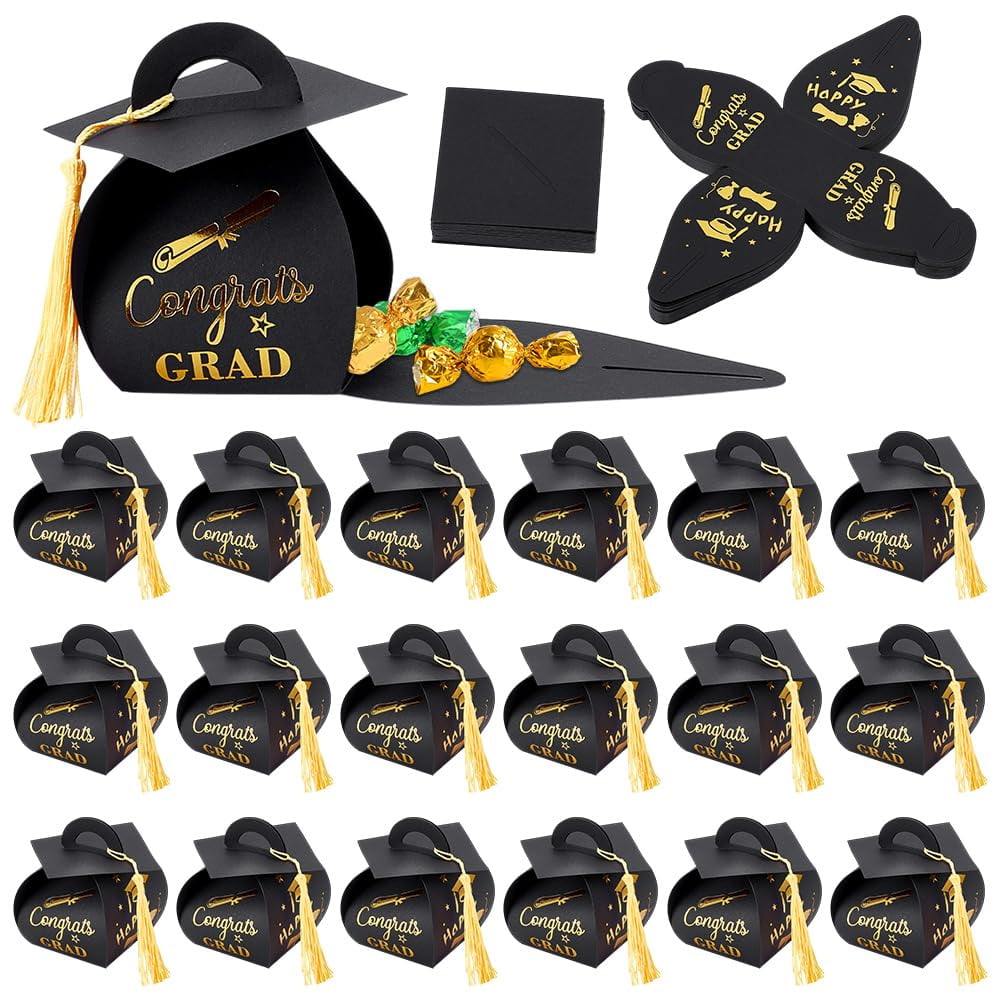 UNICRAFTALE about 50Pcs Graduation Cap Gift Box Graduation Party Favors ...