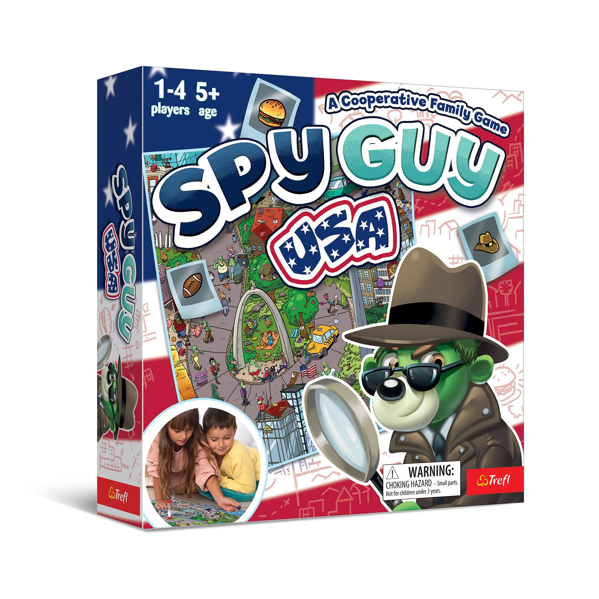 Trefl Spy Guy USA RRF12 Cooperative Detective Game, Family Board Game ...