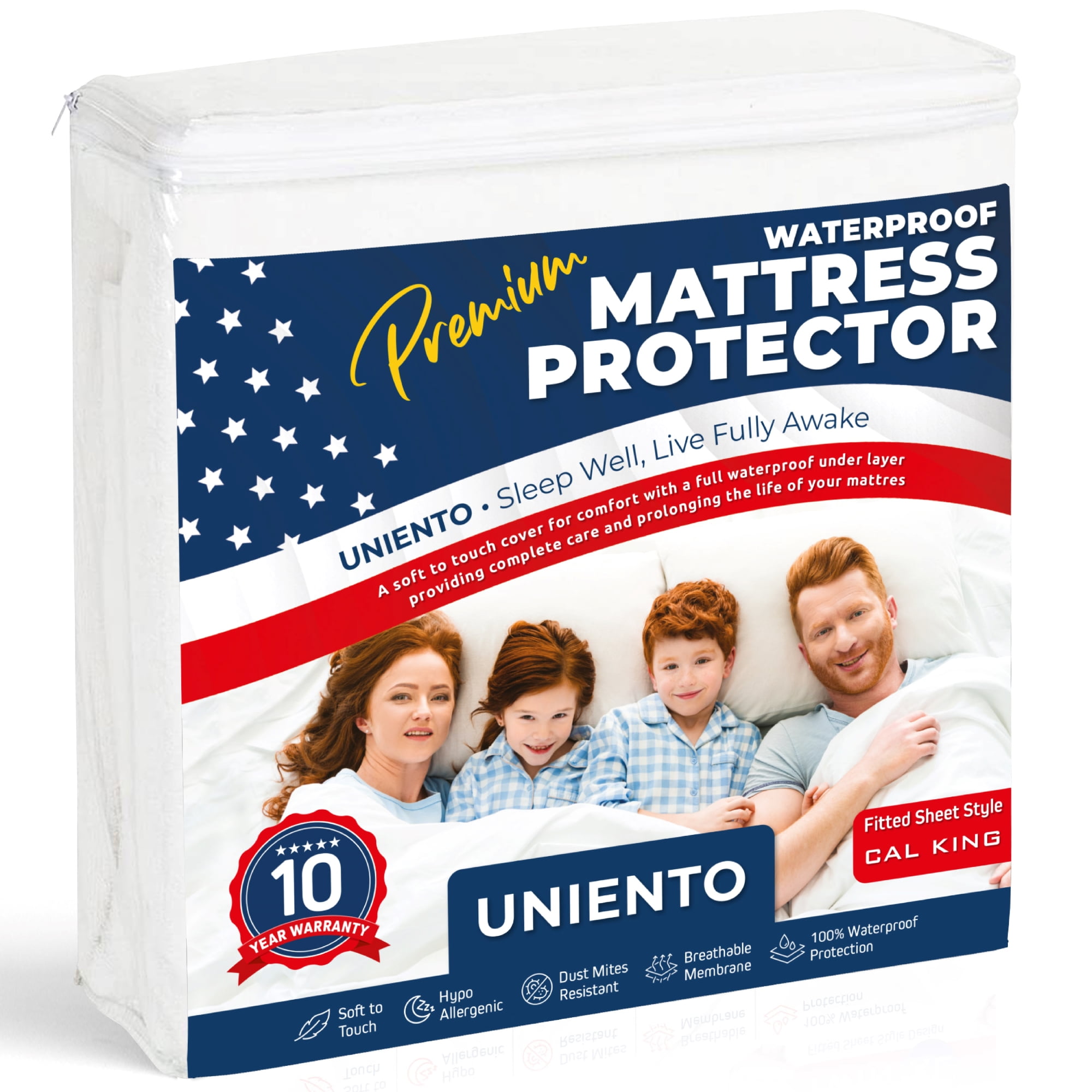 UNIENTO Mattress Protector Fitted - College Dorm Room, New Home, First ...