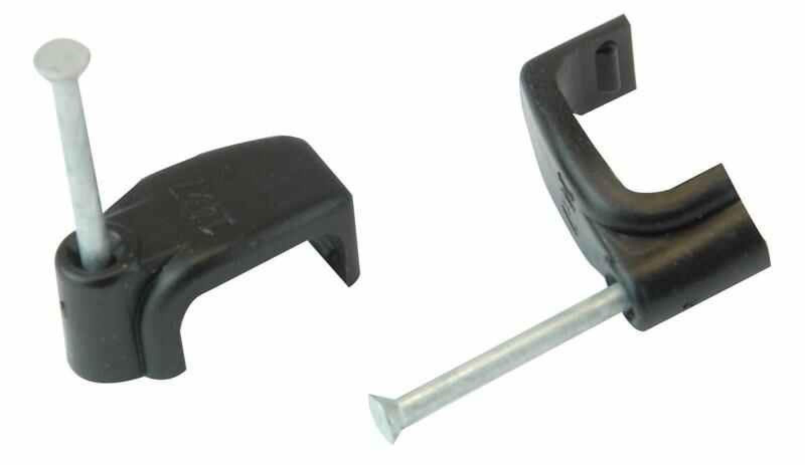 UNIFIX - Flat Twin & Earth Cable Clips 6.0mm Black 100 Pack - Walmart.com