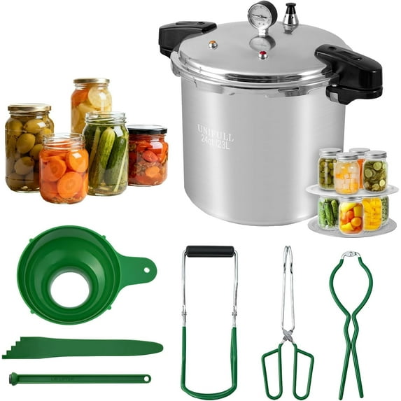 UNIFULL 24 Quart/23 Liter Pressure Cooker,Pressure Canner with Pressure ...