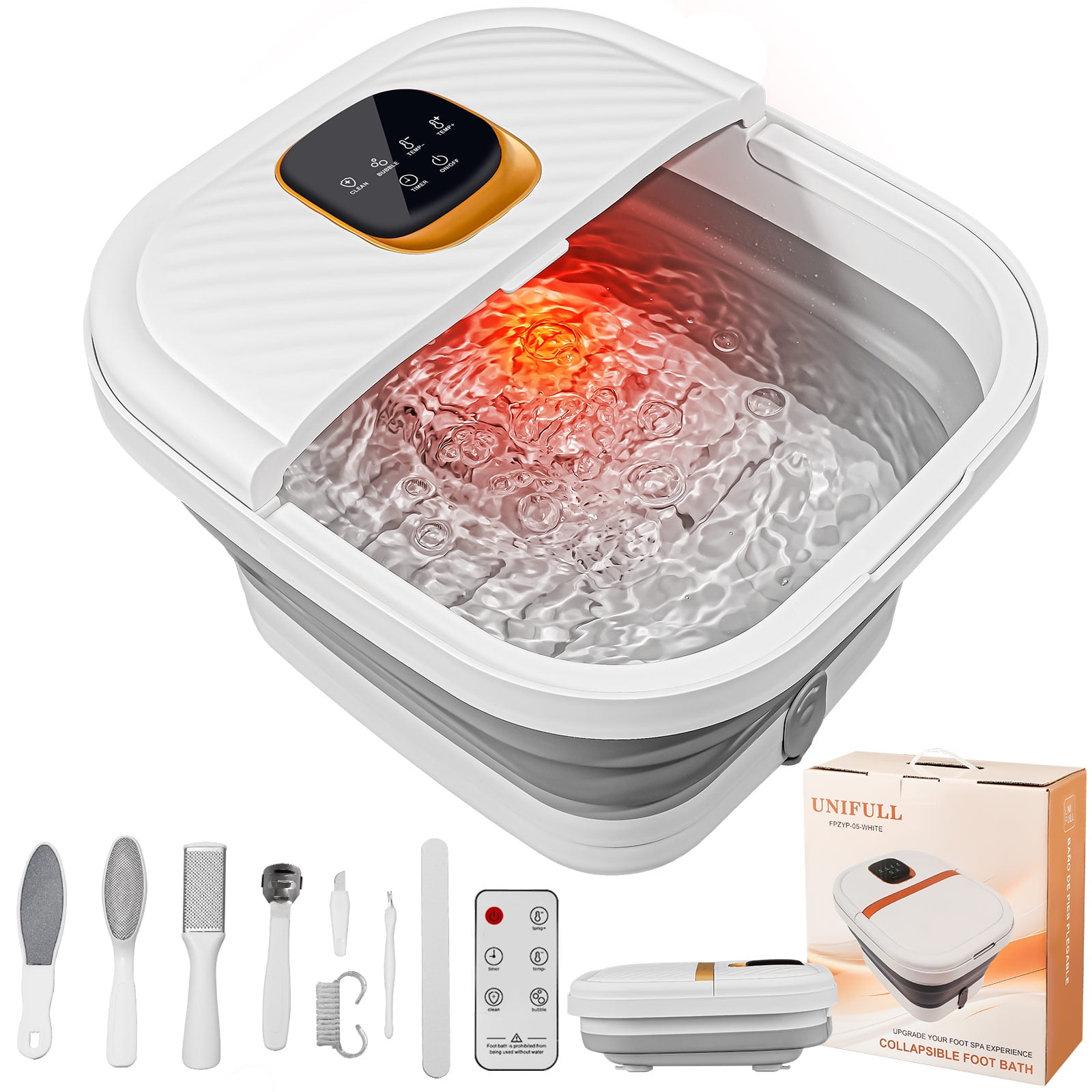 Equate Toe Touch Control Bubble Massage Foot Bath