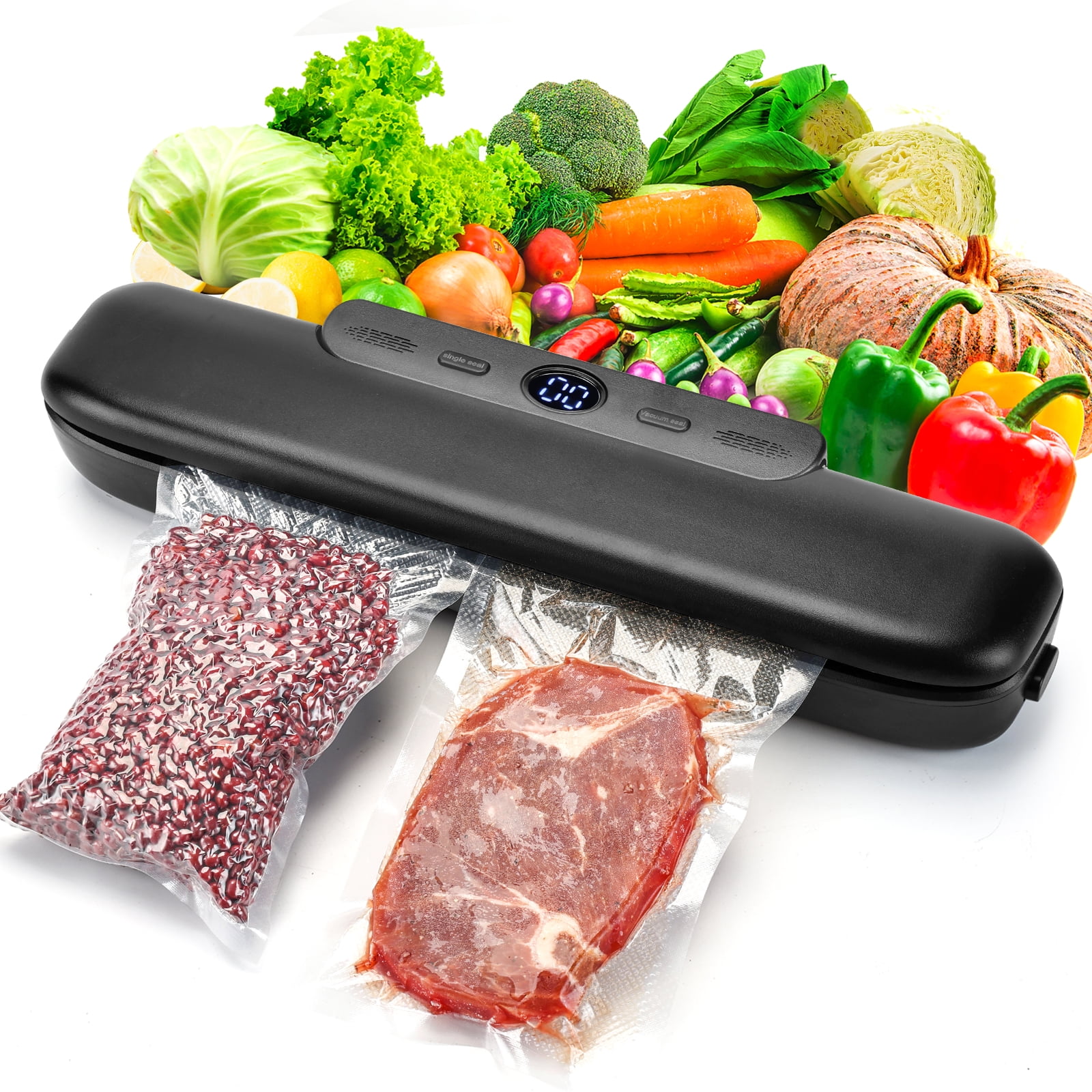 UNIFULL Vacuum Sealer, 70Kpa Food Sealer Machines Automatic Air Sealing ...