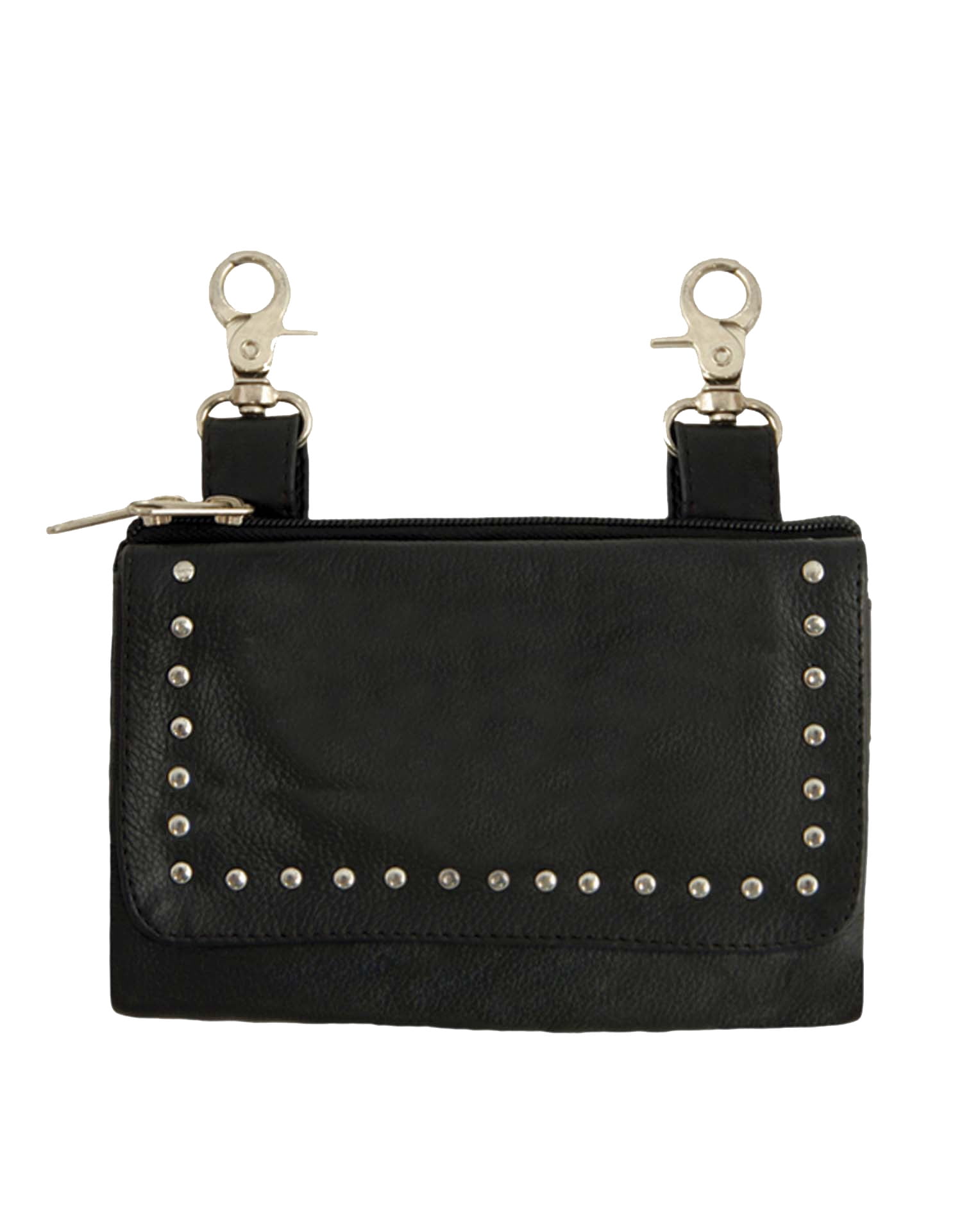 Derringer Women's Studded Accents Cowhide Leather Clip-On Hip Bag ...