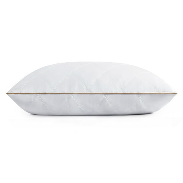Unikome Down Pillows For Bed Natural Goose Feather Down Quilted Pillows