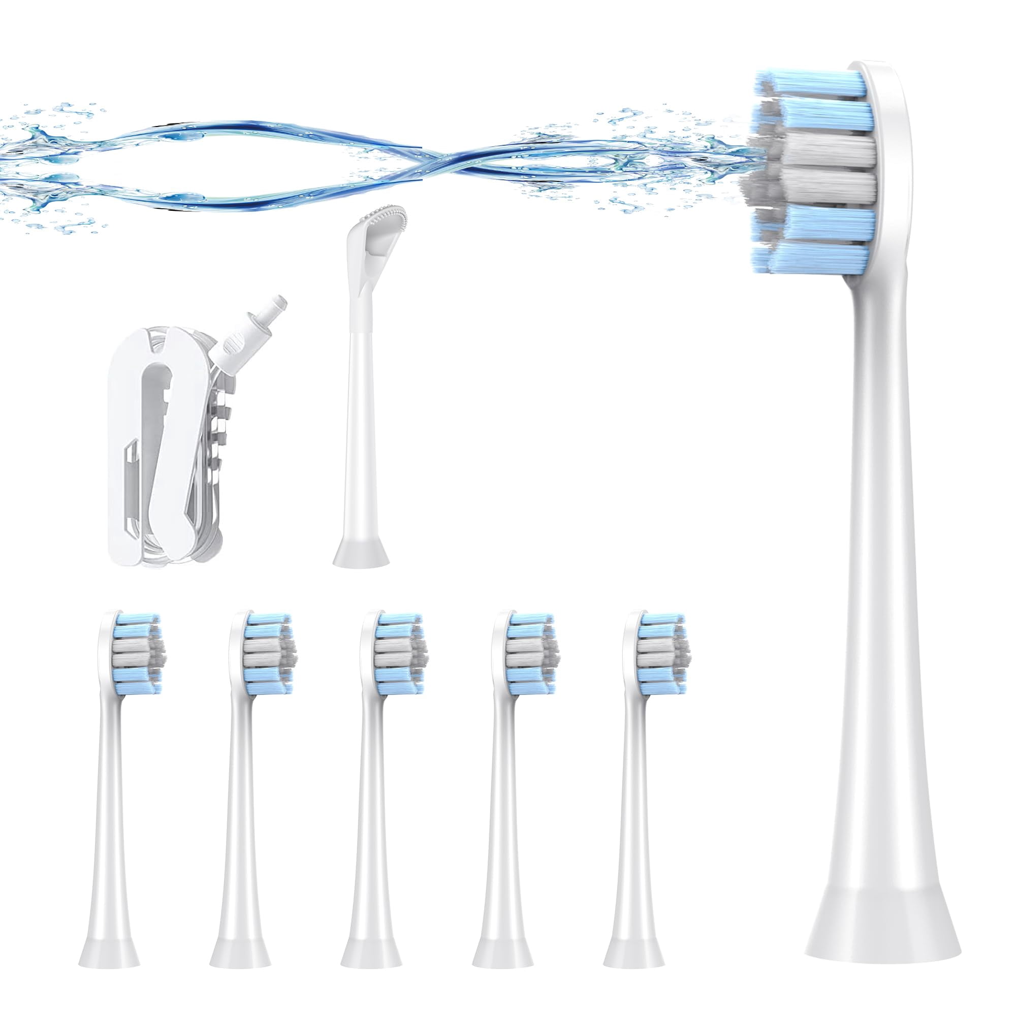 UNINGOPI Toothbrush Replacement Heads TSF6 for Electric Toothbrush Whit ...