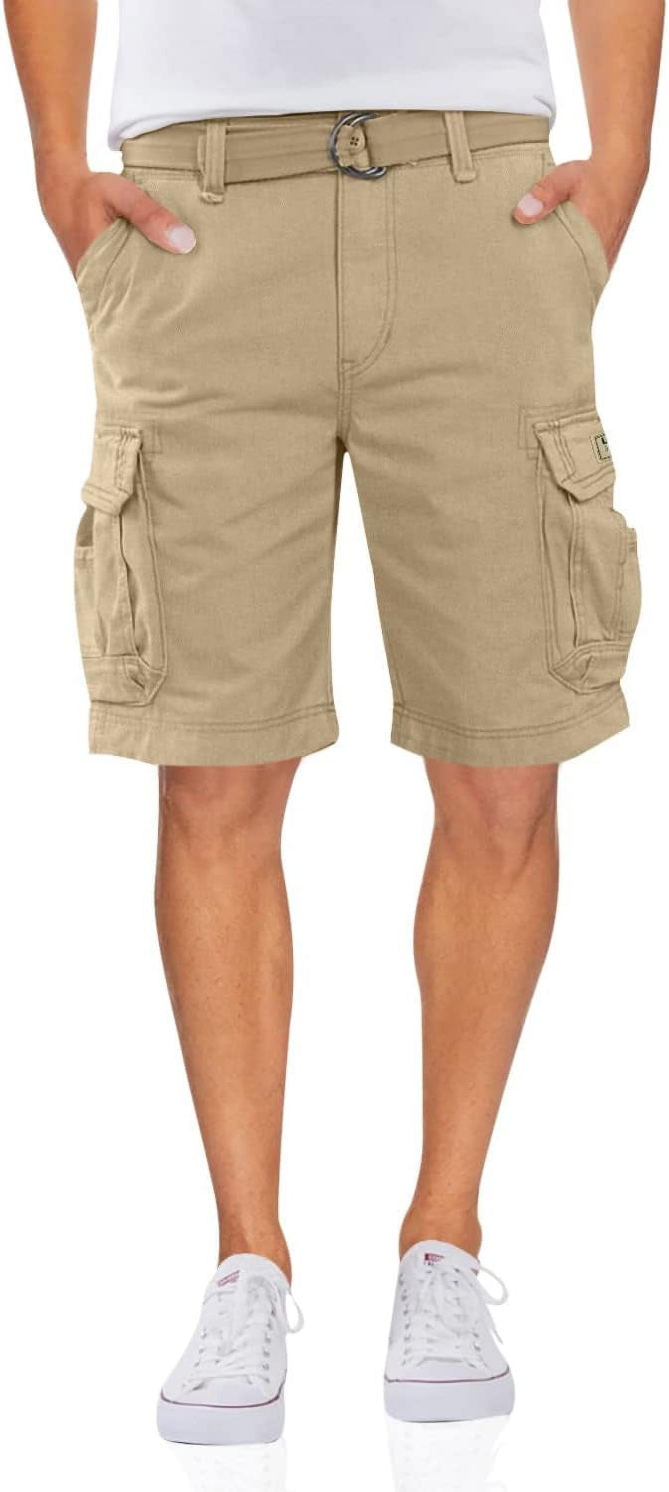 UNIONBAY Men's Survivor Belted Cargo Short-Reg and Big & Tall Sizes 34 ...