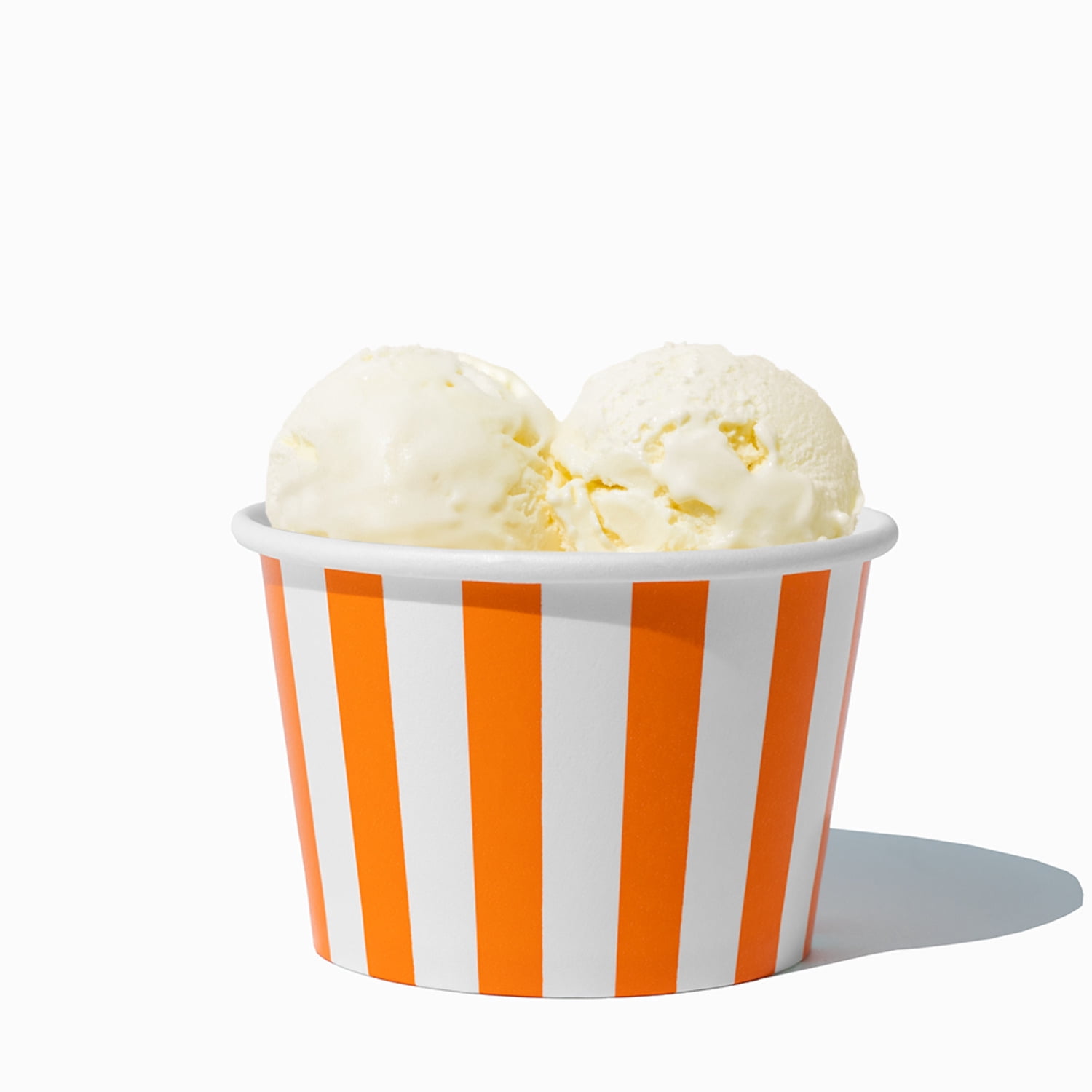 UNIQ 8 oz Orange Striped Madness Ice Cream Cups - 1000/Case - Walmart.com