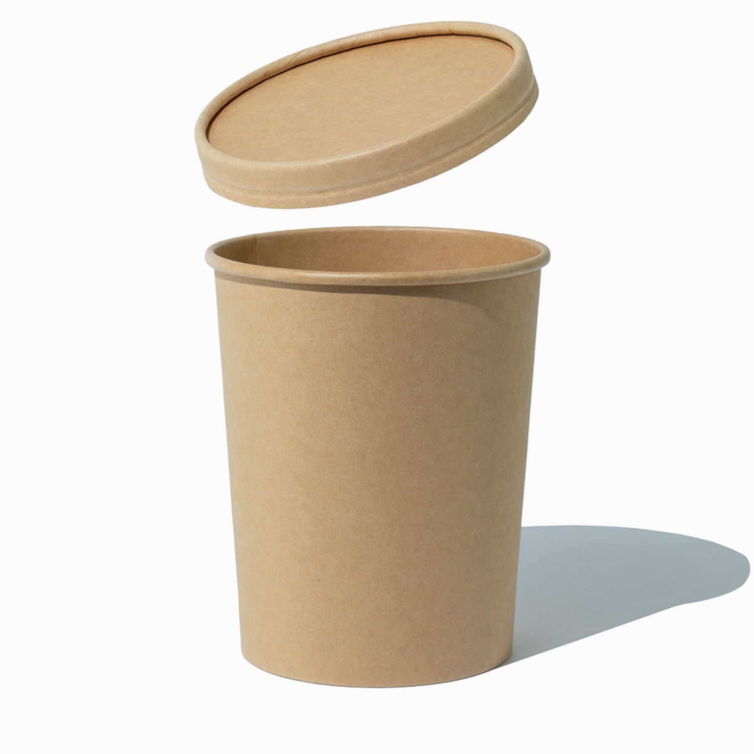 UNIQ Quart 32 oz Kraft Ice Cream To-Go Containers With Non-Vented Lids ...