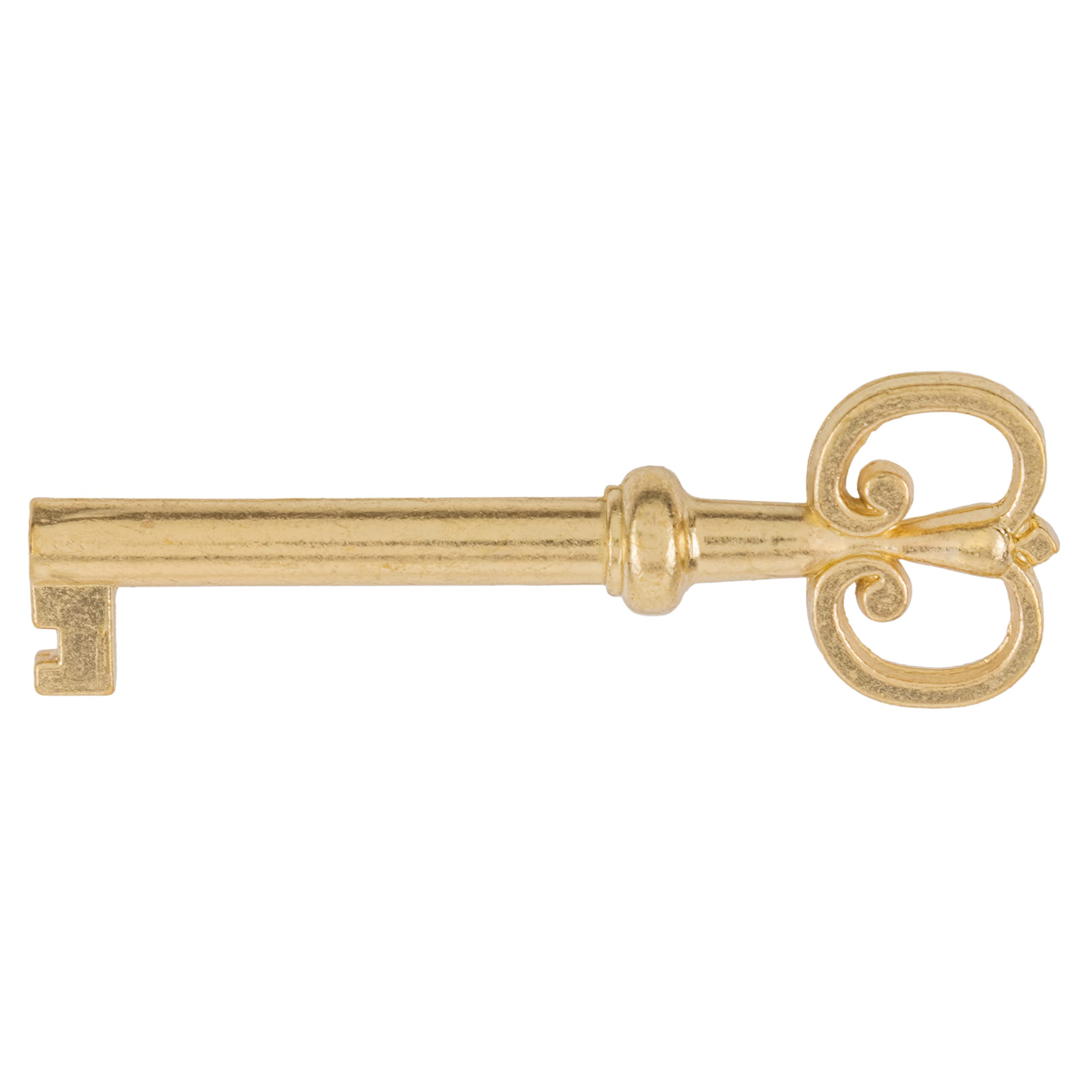 UNIQANTIQ HARDWARE SUPPLY Brass Plated Hollow Barrel Skeleton Key ...