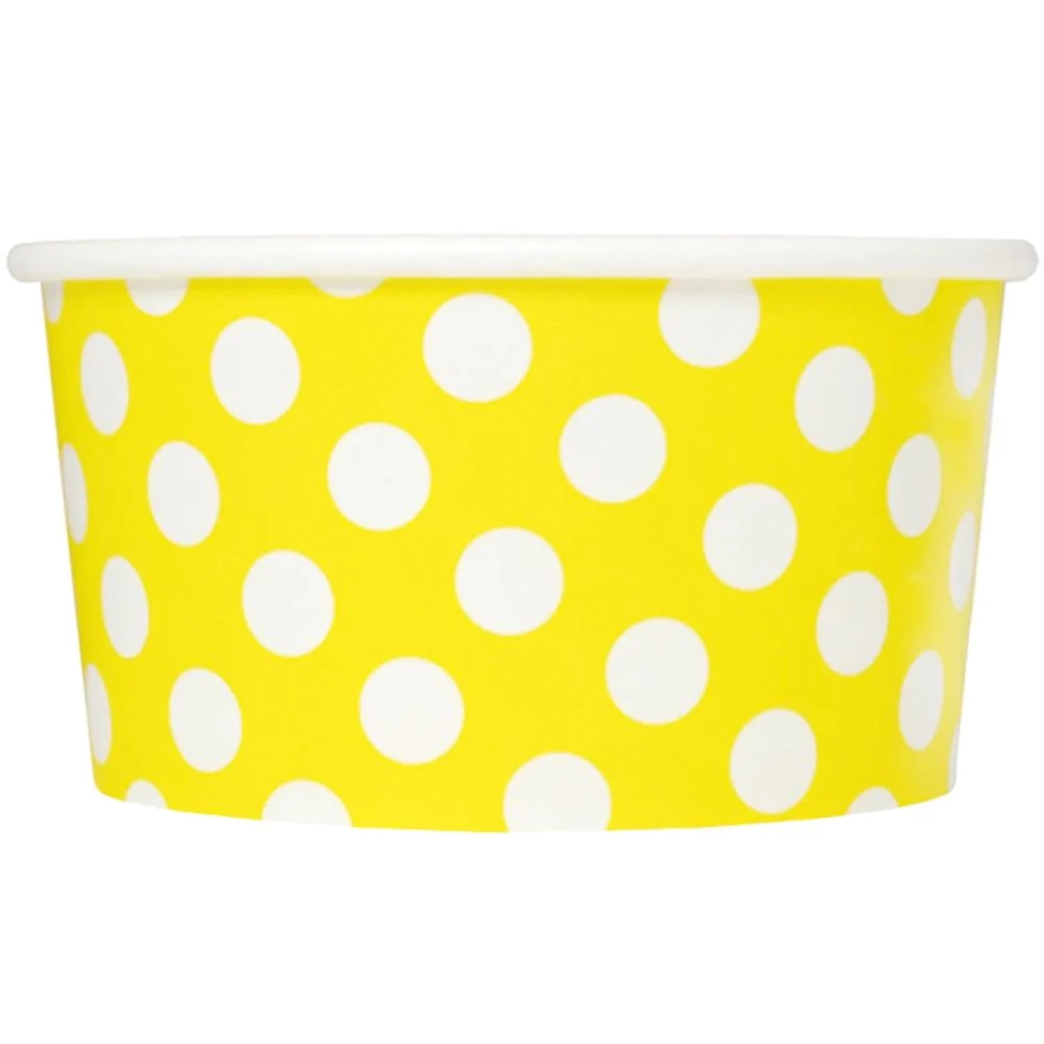 UNIQIFY® 6 oz Yellow Polka Dotty Ice Cream Cups - Walmart.com