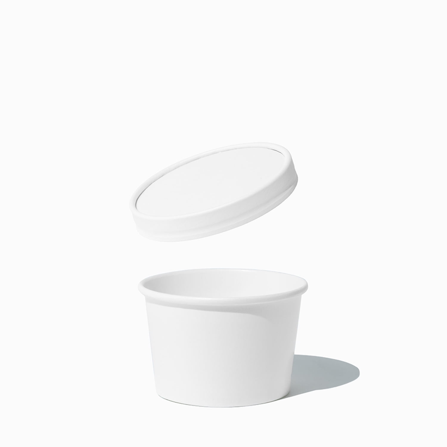 UNIQIFY® 8 oz White Ice Cream To Go Containers With Non-Vented Lids ...