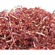 UNIQOOO 1 LB Metallic Iridescent Pink Crinkle Paper Shredded Filler ...