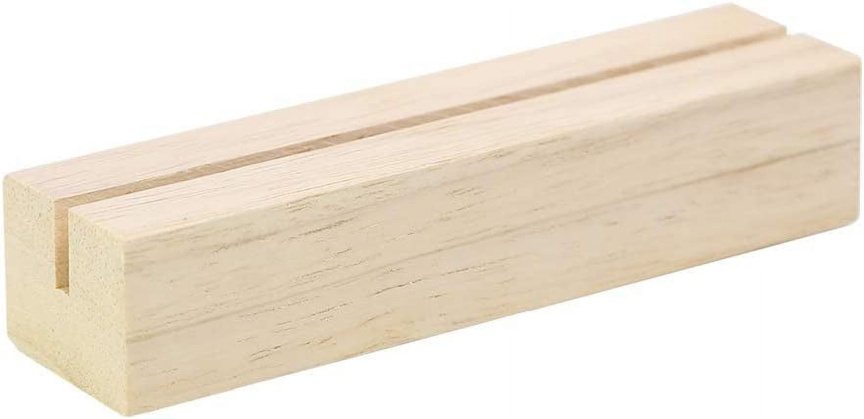 UNIQOOO 20 Pack Modern Sign Holders for Acrylic | Wood Table Number ...