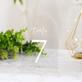 UNIQOOO Arch Acrylic Table Sign With Holder, Perfect for Wedding Table ...
