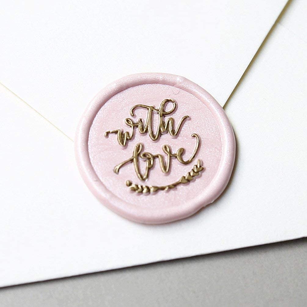 UNIQOOO “With Love” Signature Design Wax Seal Stamp for Wedding ...