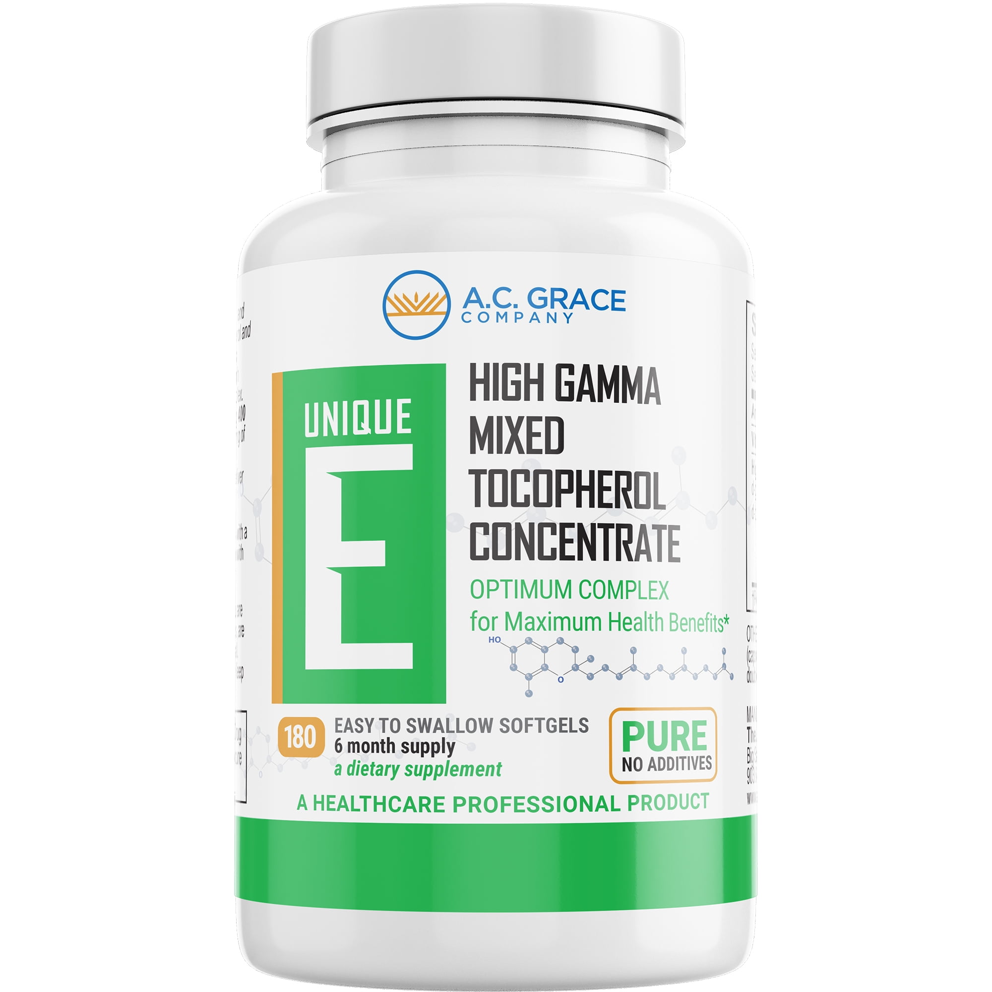UNIQUE E A.C. Grace Company, Mixed Tocopherols Concentrate Softgels ...