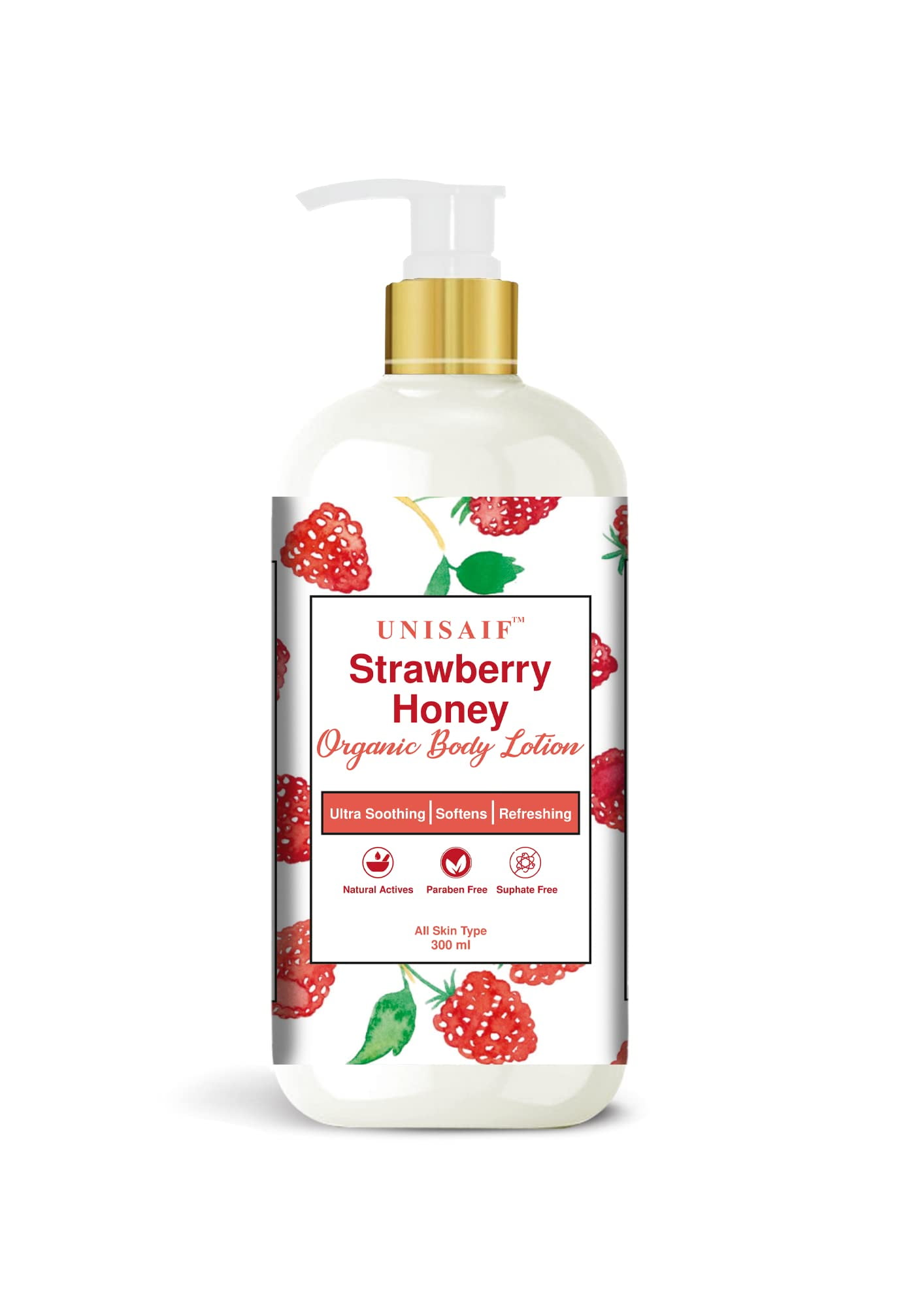 UNISAIF Strawberry & Honey Body Lotion – Hand Lotion for Dry Skin with ...
