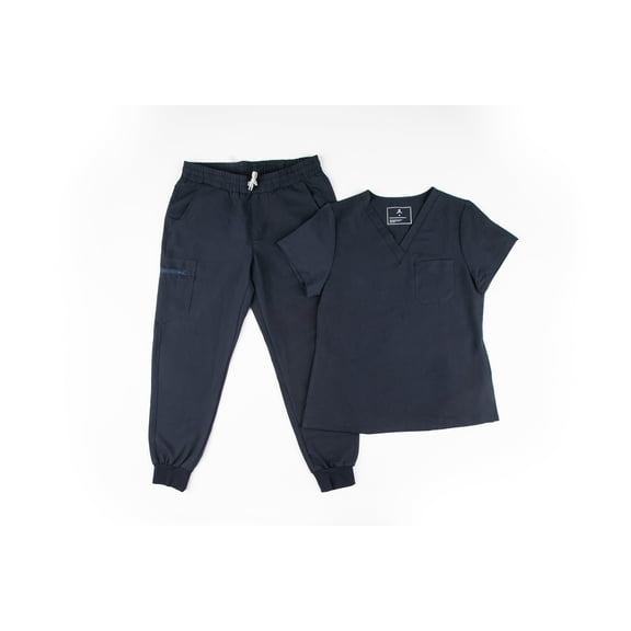 DAGACCI Medical Uniform Scrubs Set, unisex V-Neck Top & Cargo Pants ...