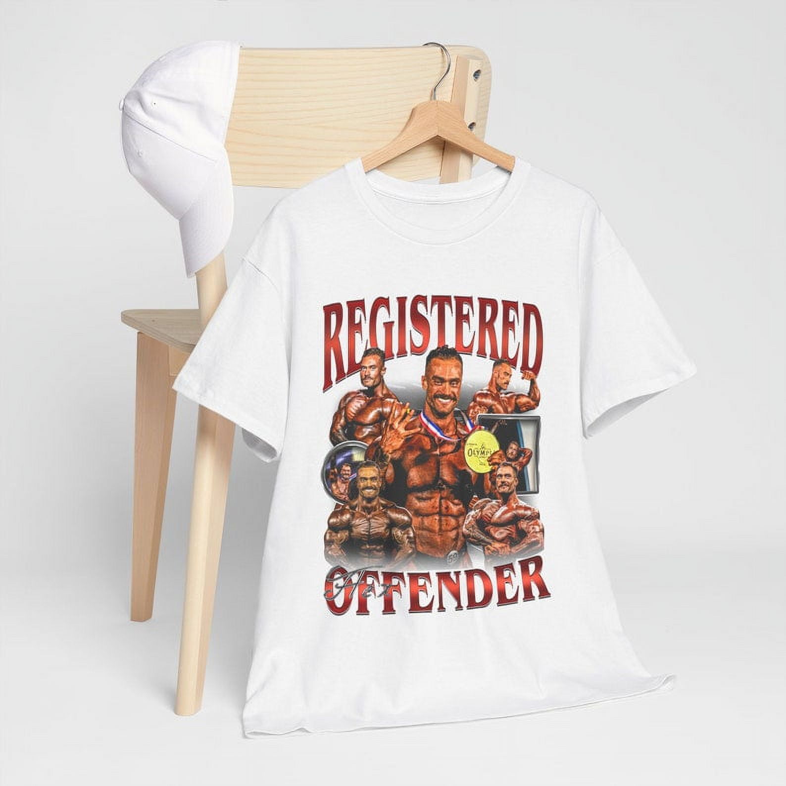 UNISEX T-SHIRT Cbum Funny Gym Shirt, registered flex offender, Chris Bumstead bodybuilder ...